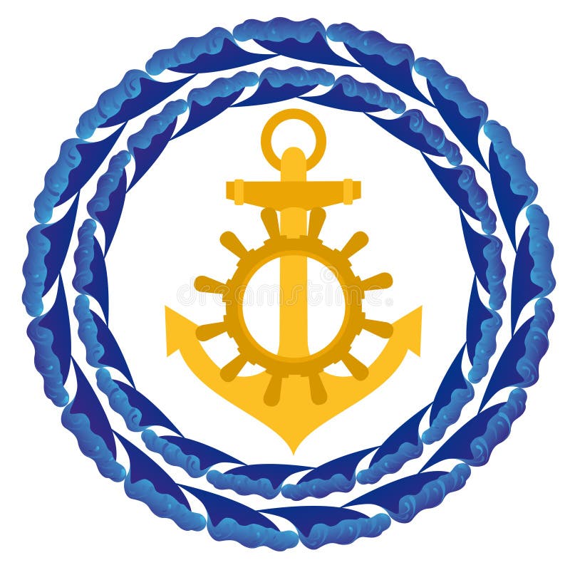 Ankare och hjul vektor illustrationer. Illustration av hjul - 27193632