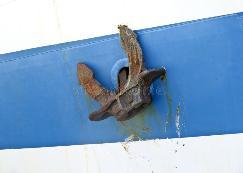 Anker des Schiffs stockfoto. Bild von gang, unterseite - 90158670