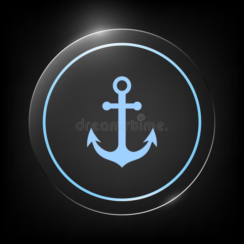 Anker-Ikonen-Symbol vektor abbildung. Illustration von getrennt - 116471761