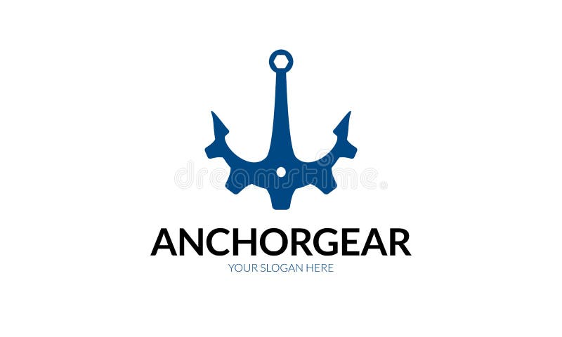 Anker Logo Template vektor abbildung. Illustration von marke - 103093671