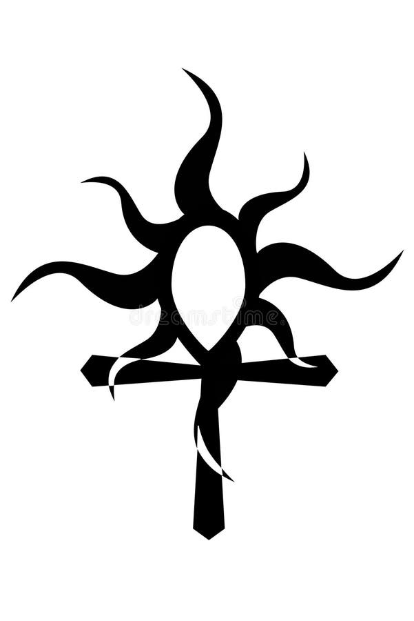 Ankh stock vector. Illustration of cross, egyptian, fire - 7358675