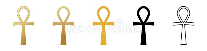 Ankh Egyptian Cross Symbol of Life Stock Vector - Illustration of ...