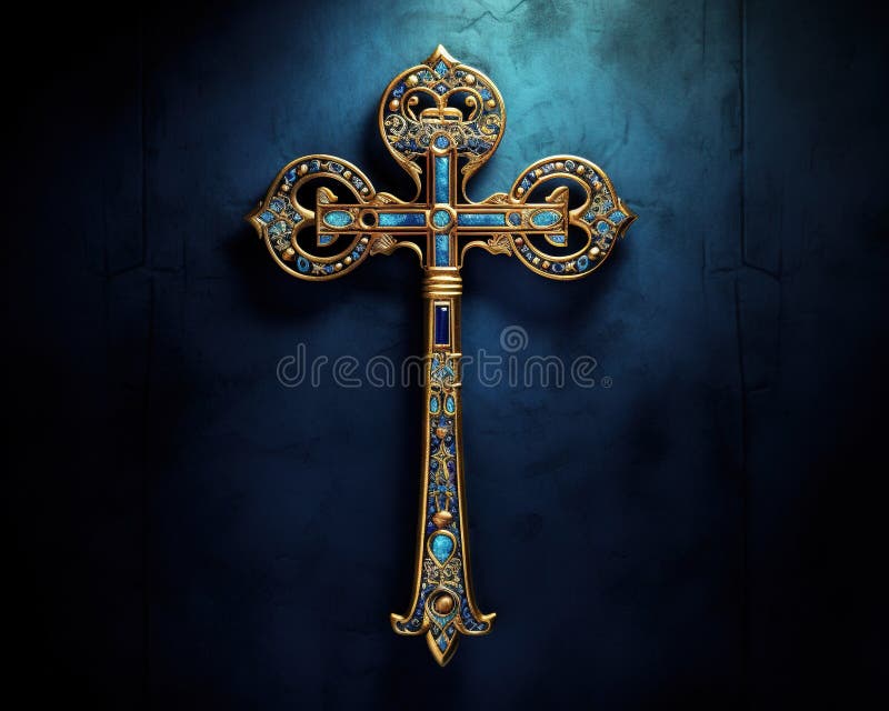 Coptic cross symbol icon stock illustration. Illustration of logo ...