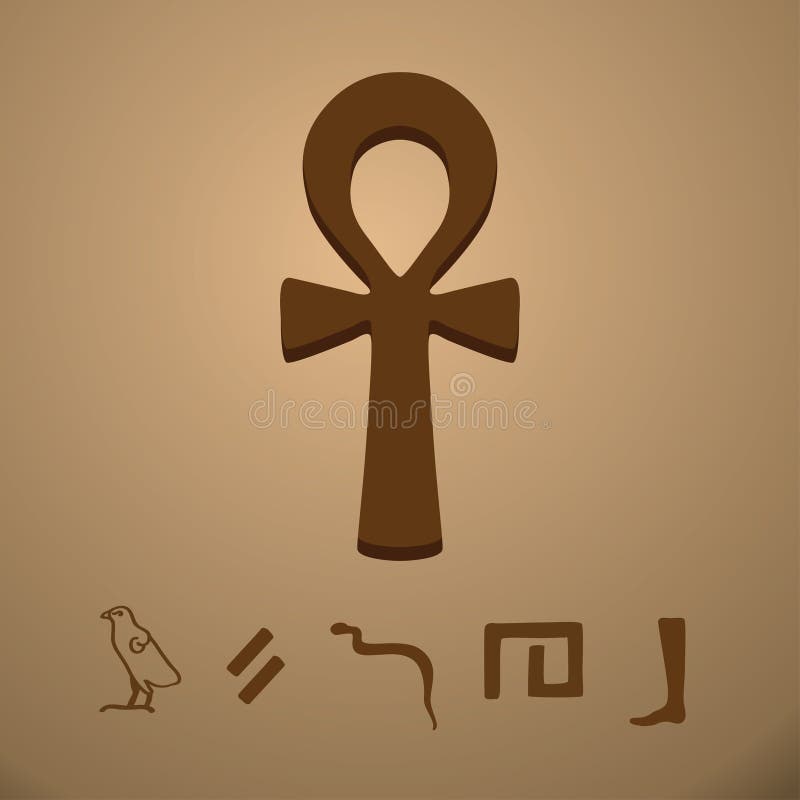 Ankh Vector Illustration stock vector. Illustration of symbol - 21477430