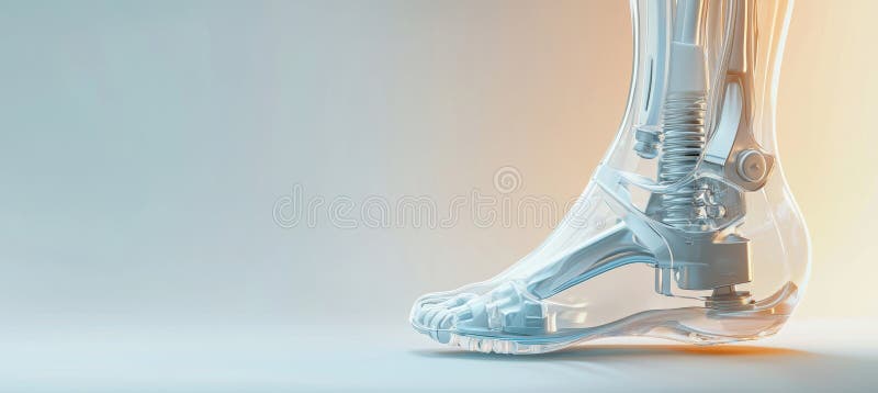 Ankle Endoprosthesis with 3D Model Against Soft Gradient Background for ...