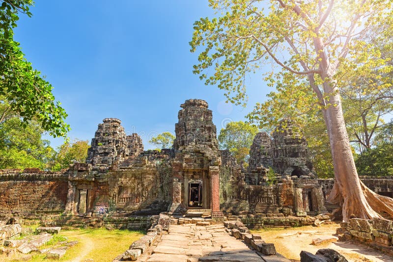 Ankor Thom. Siem Reap stock image. Image of religion - 50661675