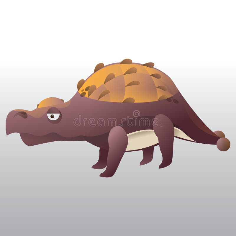 Ankylosaurus. Vector Illustration Decorative Background Design Stock ...