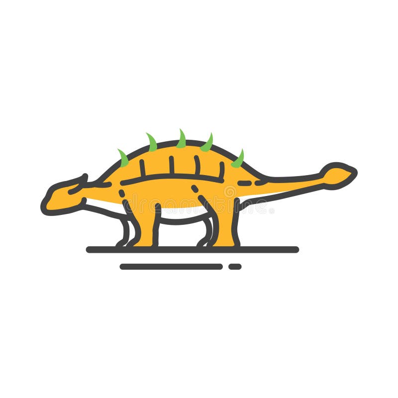 Ankylosaurus. Vector Illustration Decorative Design Stock Vector ...