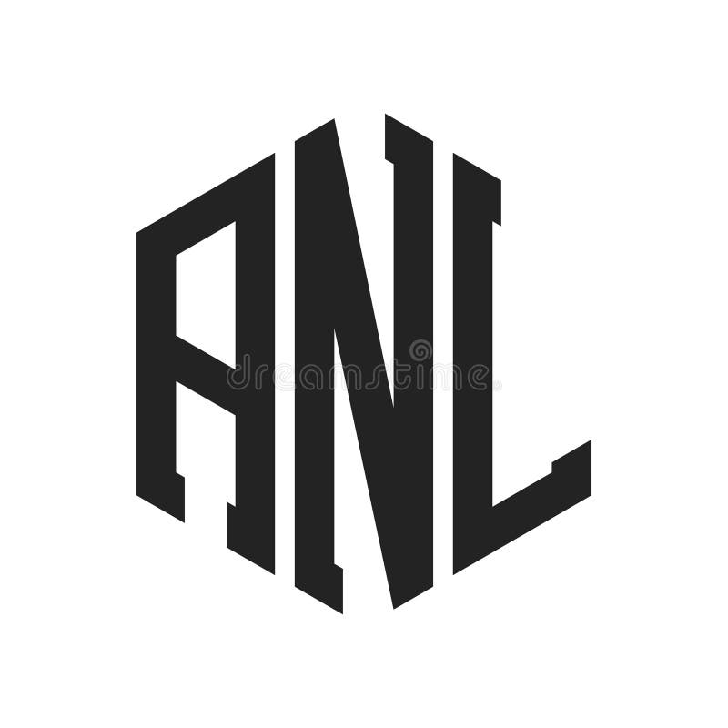 ANL Logo Design. Initial Letter ANL Monogram Logo Using Hexagon Shape ...