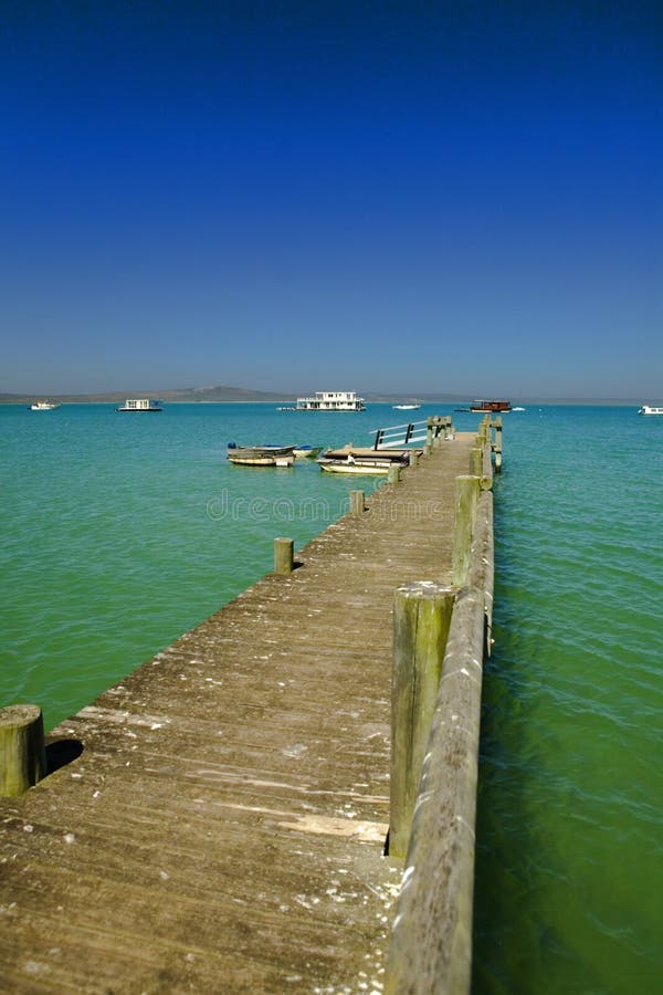 Anlegestelle an Der Langebaan Lagune Stockfoto - Bild von afrika ...
