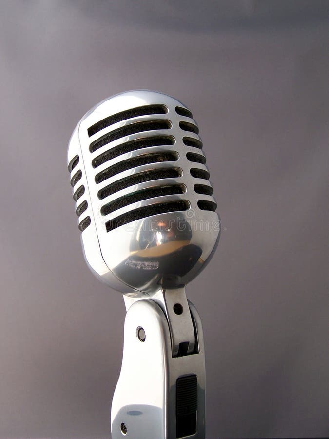 Années '50 MIC image stock. Image du chantez, microphone - 3116263