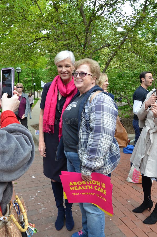 Cecile Richards At Ann Arbor Stop The Bans Protest Editorial Stock