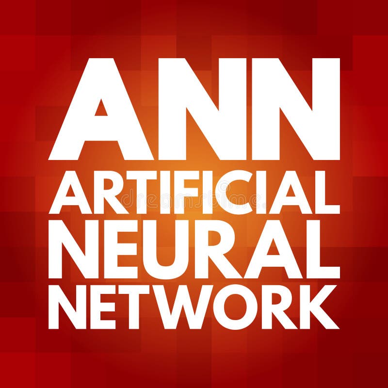 ANN - Artificial Neural Network Acronym, Technology Concept Background ...