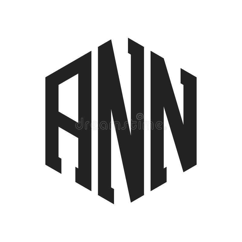 ANN Logo Design. Initial Letter ANN Monogram Logo Using Hexagon Shape ...