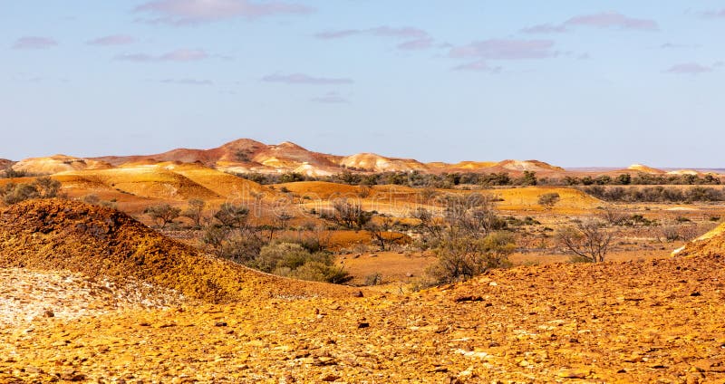Anna Creek, Painted Hills Outback South Australis Stock Image - Image ...