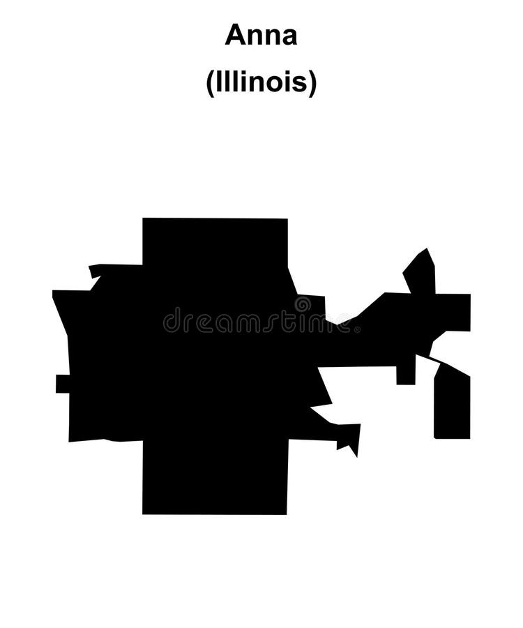 Anna outline map stock vector. Illustration of region - 387238225