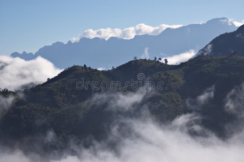 Annam Highlands Mountain Range in Laos Stock Image - Image of highlands ...