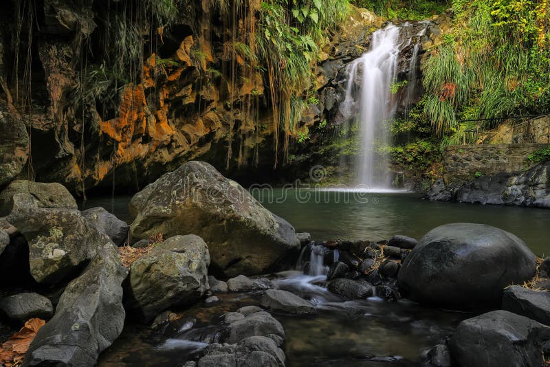 Annandale Waterfalls on Grenada Island, Grenada Stock Image - Image of ...