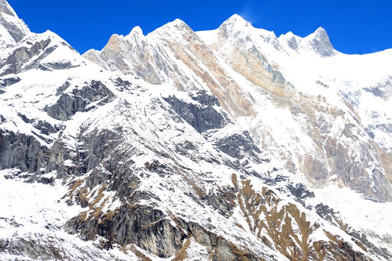 Annapurna Base Camp (ABC), Nepal Stock Image - Image of explore ...
