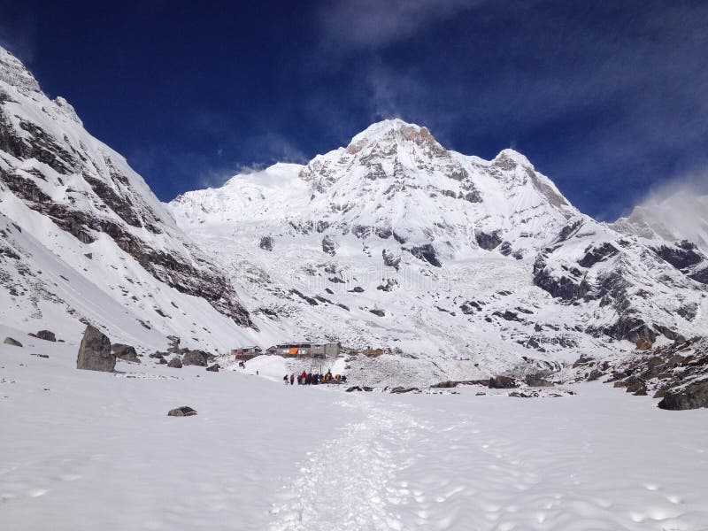 Annapurna Base Camp (ABC), Nepal - Himalayas Stock Image - Image of ...