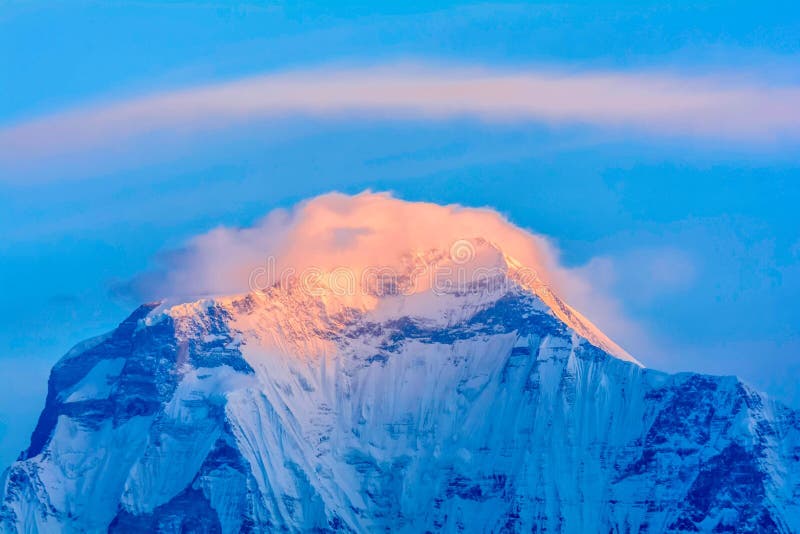 Annapurna Mountain Range, Nepal Stock Image - Image of famous, idyllic ...