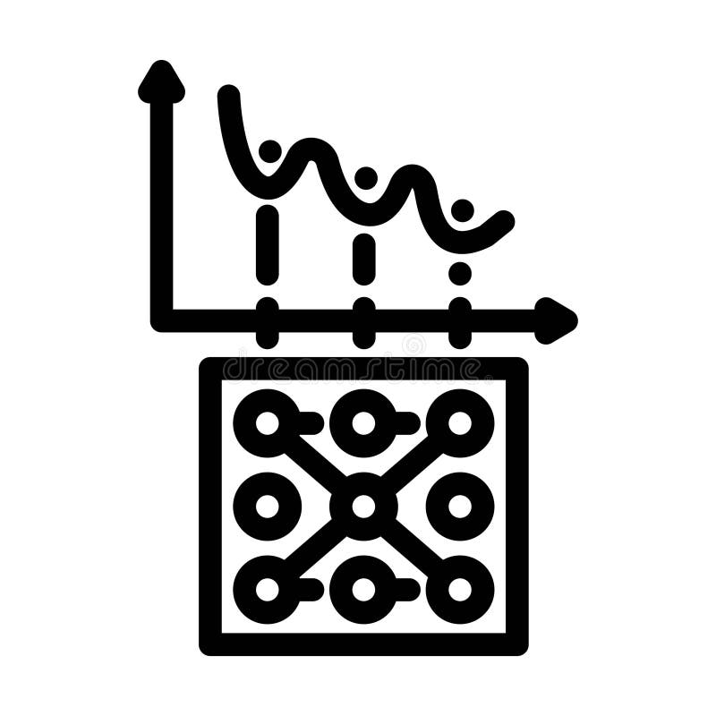 Annealing Hardware Quantum Computer Line Icon Vector Illustration Stock ...