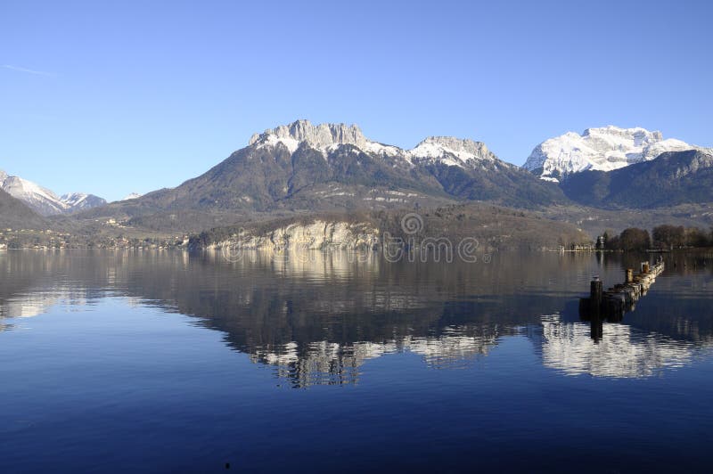 Annecy lake and mountains stock photo. Image of europe - 28416846