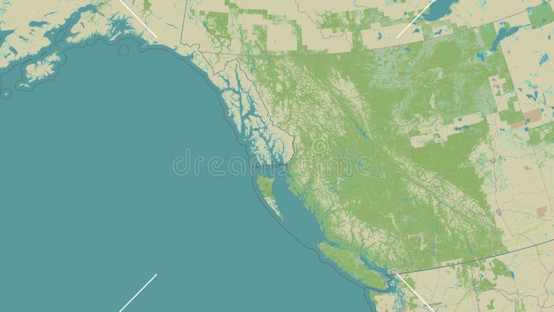 Annette Island. OSM Map. Slide Stock Video - Video of cartography ...