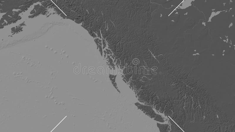 Annette Island. Bilevel Map. Zoom Stock Video - Video of atlas ...