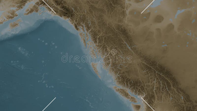 Annette Island. Sepia Map. Slide Stock Video - Video of outline ...