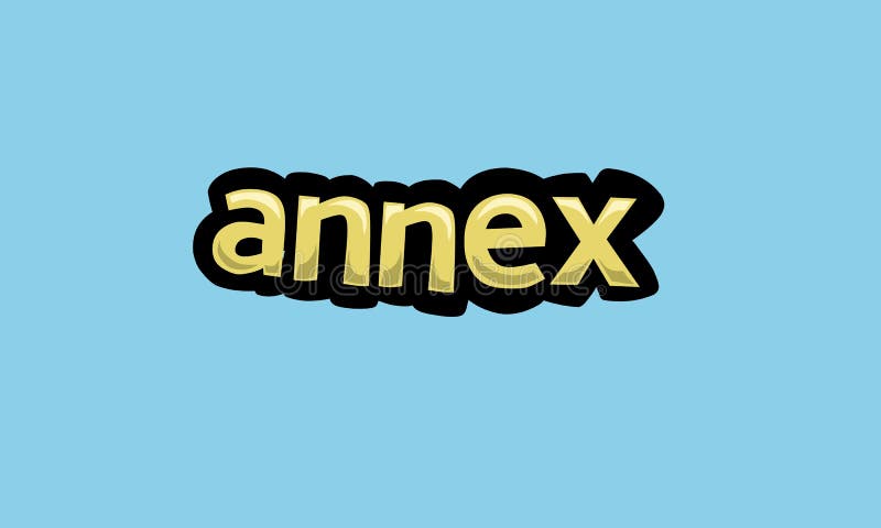 ANNEX Writing Vector Design on a Blue Background Stock Vector ... ANNEX Writing Vector Design on a Blue Background Stock Vector ...