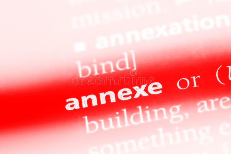 Annexe stock image. Image of concept, info, macro, definition - 114412073