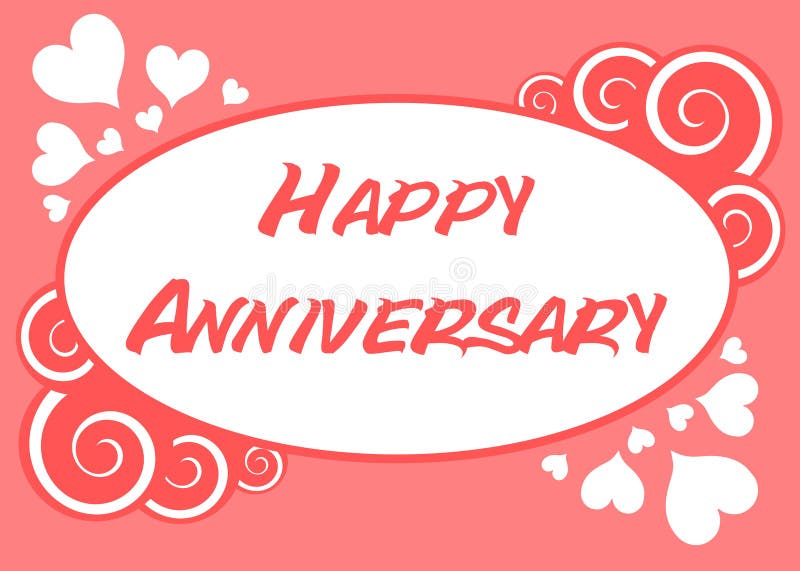 Anniversario felice illustrazione vettoriale. Illustrazione di felice ...