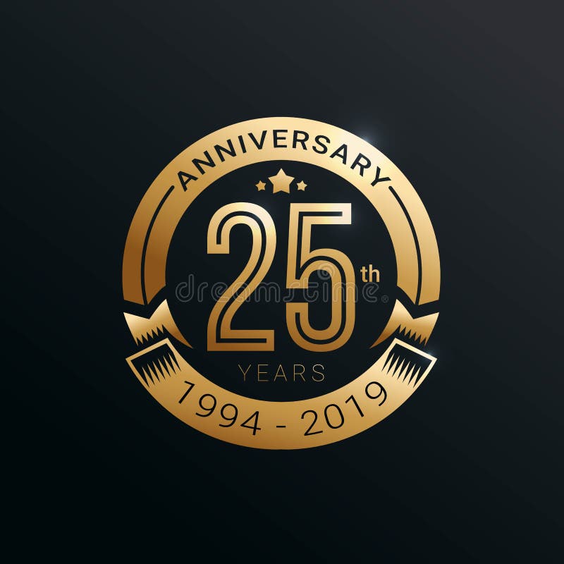 25 Years Badge Stock Illustrations – 1,227 25 Years Badge Stock ...