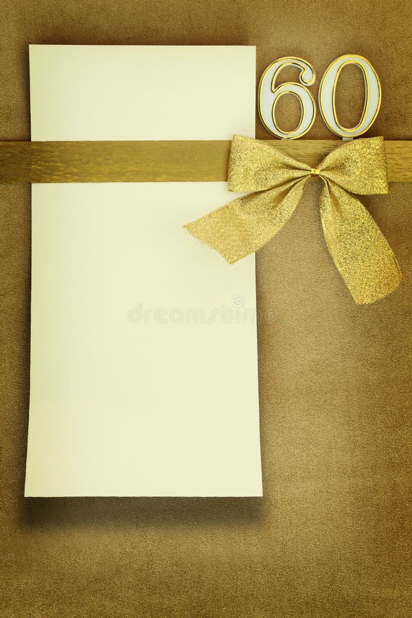 60th Anniversary Invitation Border Stock Illustration - Illustration of ...