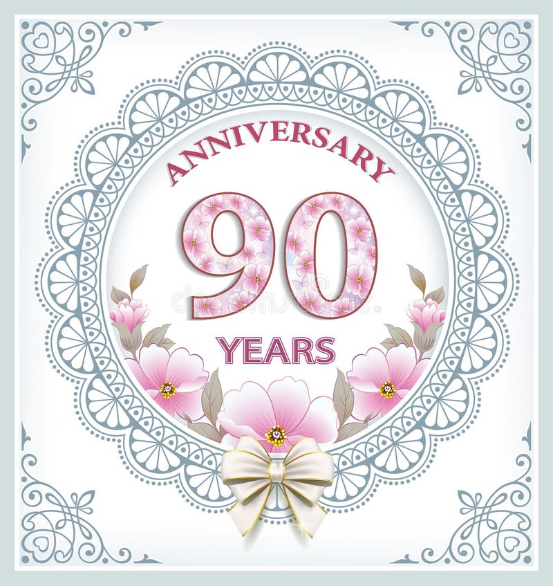 90 Birthday Flowers Stock Illustrations – 17 90 Birthday Flowers Stock ...