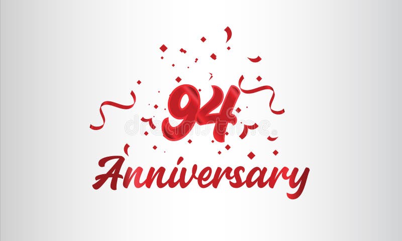 94th Golden Anniversary Logo with Blue Ribbon Isolated on White ...