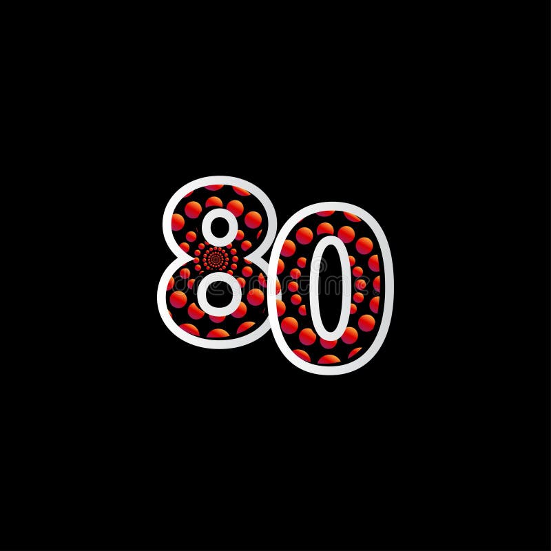 Red 80 Number Stock Illustrations – 940 Red 80 Number Stock ...