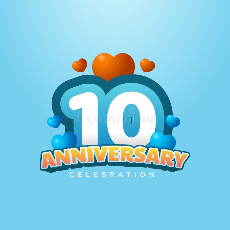 Anniversary Fun Number Vector Design Collection Stock Vector ...