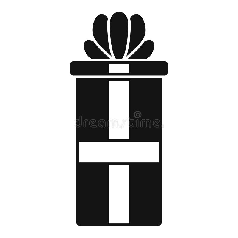 Anniversary Gift Box Icon Simple Vector. Card Box Present Stock ...