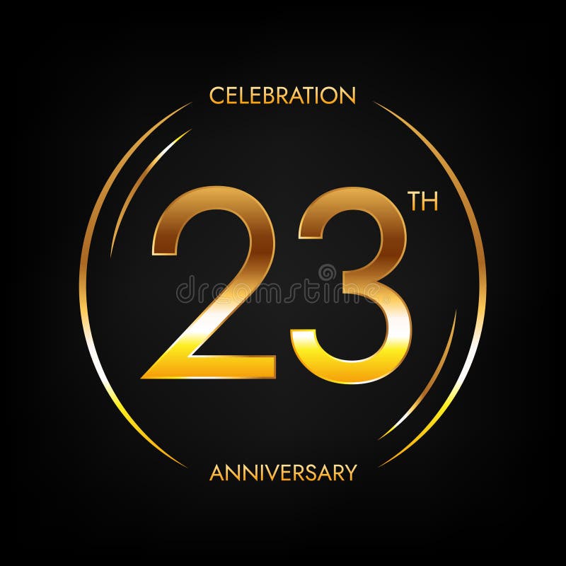 23th Anniversary Celebration Logo Vector Stock Illustration ...