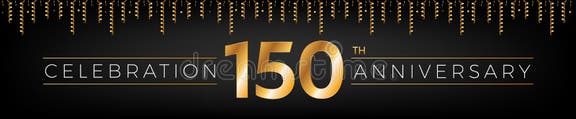 150th Anniversary Banner Stock Illustrations – 320 150th Anniversary ...