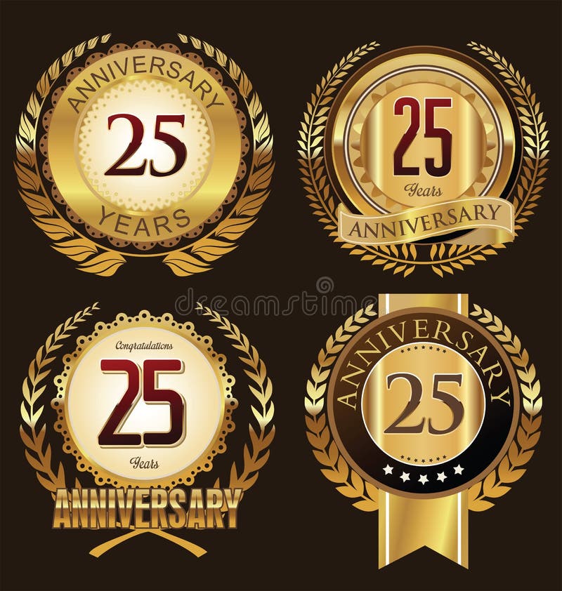 Vintage 25 Anniversary Stock Illustrations – 788 Vintage 25 Anniversary ...