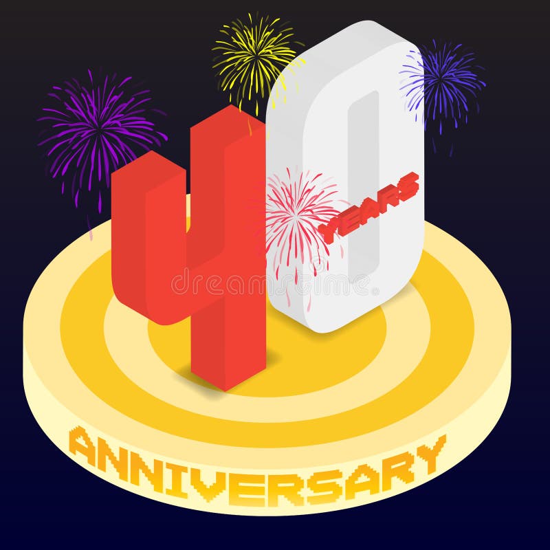 Anniversary Icon stock vector. Illustration of congratulations - 93378424