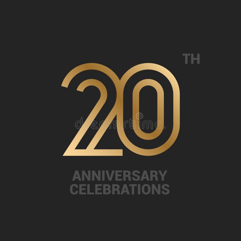 20 Years Anniversary Logo Stock Illustrations – 3,103 20 Years ...