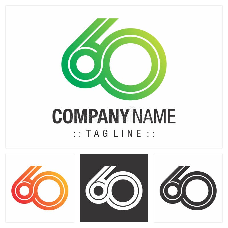 Anniversary (Number 60) Vector Symbol Company Logo. Illustration de ...