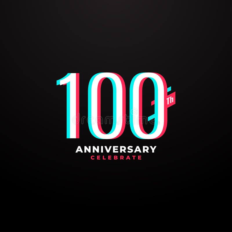 Anniversary Number Design for Greeting Celebrate Stock Vector ...