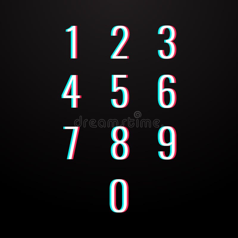 Anniversary Number Design for Greeting Celebrate Stock Vector ...