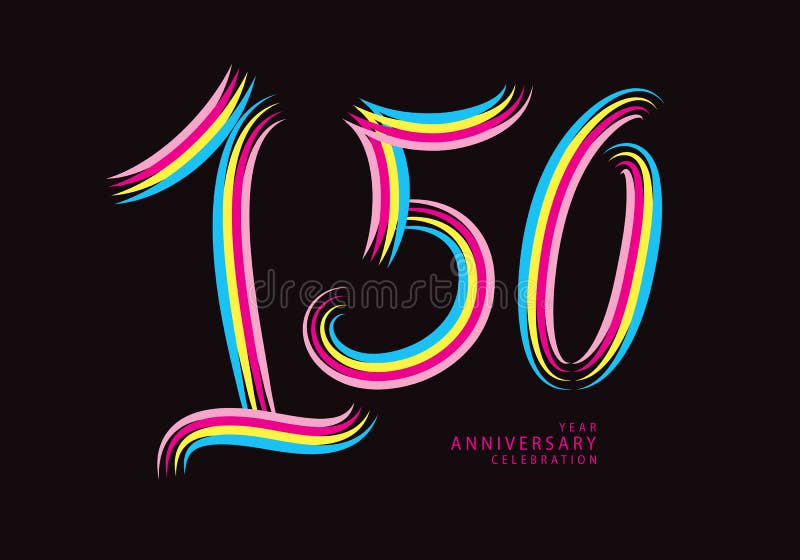 150 Number Design Vector, Graphic T Shirt, 150 Years Anniversary ... 150 Number Design Vector, Graphic T Shirt, 150 Years Anniversary ...