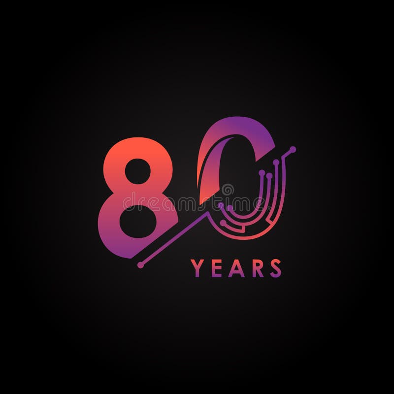 Purple 80th Birthday Stock Illustrations – 30 Purple 80th Birthday ...